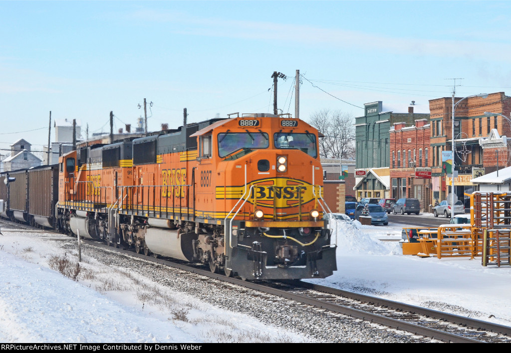 BNSF 8887, CP's Tomah Sub.